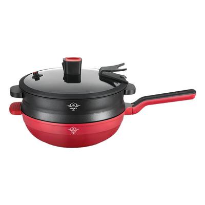 马克西姆升级不粘锅家用平底炸网蒸格炒菜电磁炉小型多功能不沾