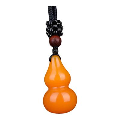 葫芦福禄寿挂件项链坠和田黄玉