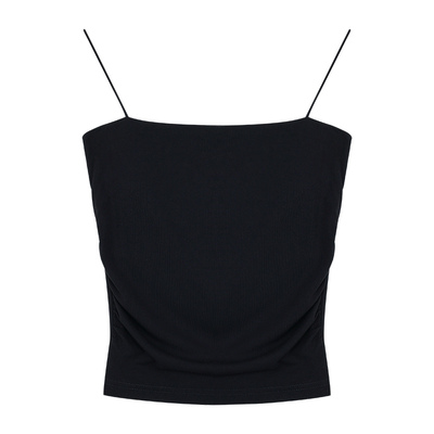 MULVAN 内搭好手 白色带胸垫吊带背心女夏外穿气质修身无袖上衣