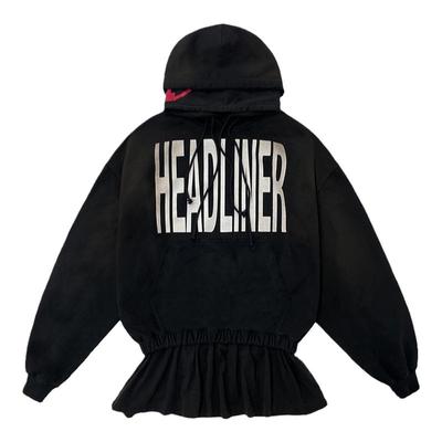 Grailz假两件叠穿双帽拼接帽衫