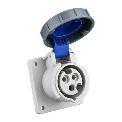 工业插头暗装插座连接器三相电3/4/5芯16A/32A防水航空IP67对接器