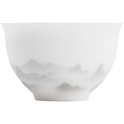 南山先生冰种玉瓷茶杯陶瓷杯