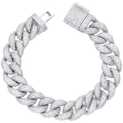 15mm高密度银色金色hippop手链