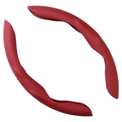 纳帕皮汽车方向盘套四季通用防滑