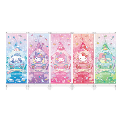 3djp三丽鸥系列透明屏风拼图摆件