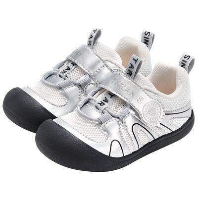 泰兰尼斯宝宝学步鞋春季新款防踢童鞋男女宝软底轻便学走路机能鞋