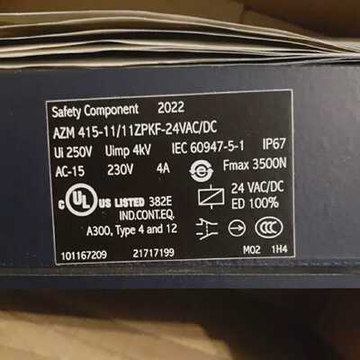 【议价】AZM415-11/11ZPKF-24VAC/DC 1011