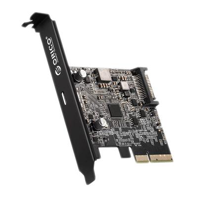 奥睿科pcie转typec扩展卡USB3.2Gen2X2通道20Gbps台式电脑转接卡