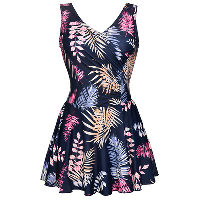 热浪大码泳衣女泡温泉连体性感