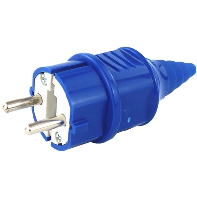 国曼SCHUKO欧标2芯16A航空250V插头座工业连接器两孔单相防水220V