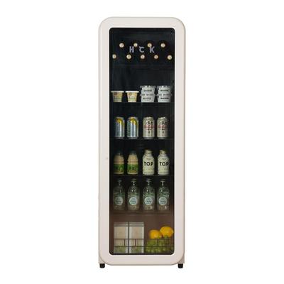 HCK哈士奇冰吧鲜鲜吧150L冷藏柜家用客厅茶叶饮料保鲜柜复古冰箱