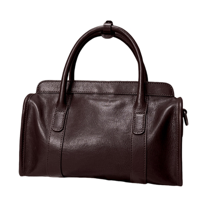 哈弘秋冬新款手工植鞣头层牛皮大容量旅行单肩手提斜挎高级感包包