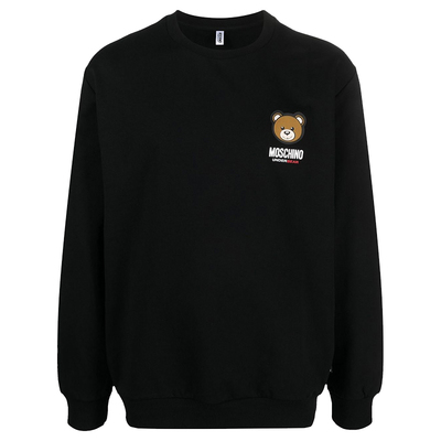 莫斯奇诺男士圆领套头卫衣