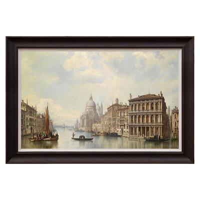 风色威尼斯风光美式客厅风景油画