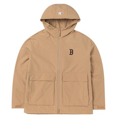 MLB官方连帽防风衣男女装2025秋季新款宽松外套运动夹克3AWJB0144