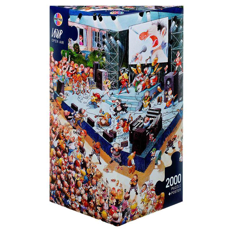 现货HEYE露天演唱会拼图2000片进口复刻卢浮宫1500片别结婚要快乐_虎窝淘
