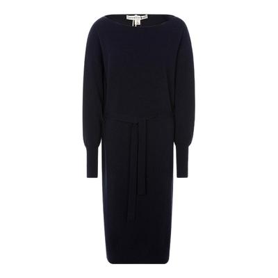 日常通勤针织裙100%绵羊毛纯色