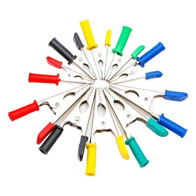 鳄鱼夹铜镀镍DCC电力测试夹开口