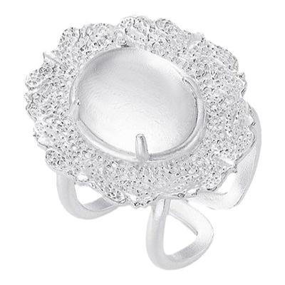 Luna-mi白水晶油画戒指首饰