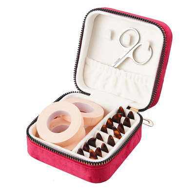 古筝指甲胶布收纳盒绒面便携式专用配件小包儿童琵琶指甲盒收纳板