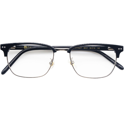 半框板材金属时尚近视眼镜架