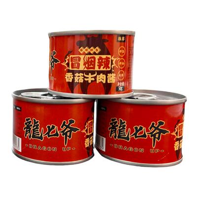 龙七爷冒烟辣香菇牛肉酱鸡丝酱