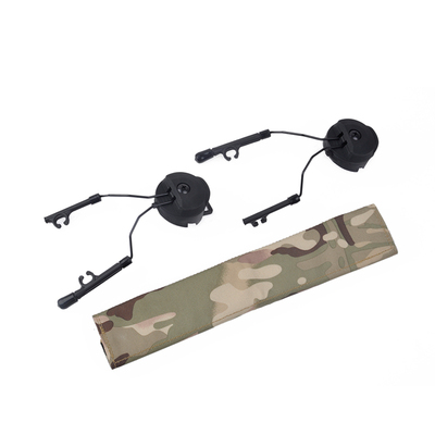 元素导轨悬挂可旋转战术耳机