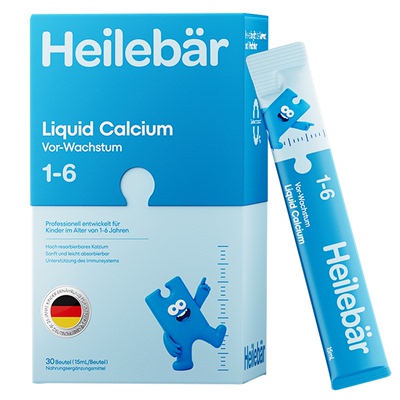 Heilebar液体钙镁锌1-6岁学前期