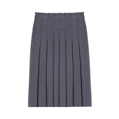 CRUSH羊毛百褶半身裙