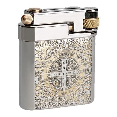 CHIEF纯铜双面唐草煤油打火机