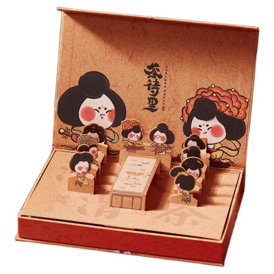 茶诗里茯茶微砖金花茯砖