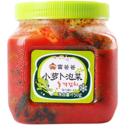 富爸爸泡菜酱腌小萝卜750g瓶