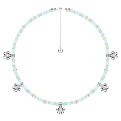 TCHINTCHIN立体镶钻花花水晶串珠