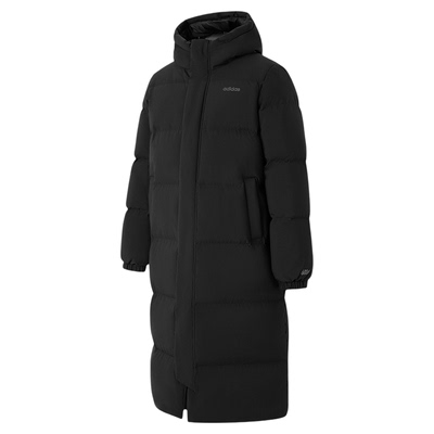 adidas阿迪达斯长款过膝羽绒服男官方新款加厚保暖鸭绒上衣KC2165