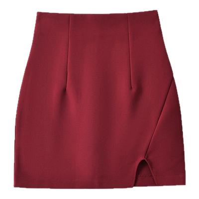 韩系纯欲性感OL超高腰包臀半身裙