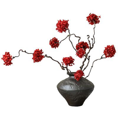绣球干花花束龙枣枝干树枝干枝