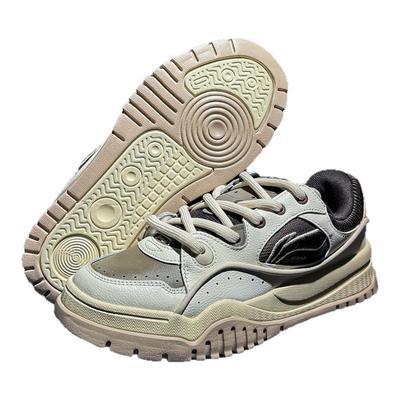 正品李宁布欧休闲鞋男25冬季新品透气潮流低帮防滑运动鞋AGCV279