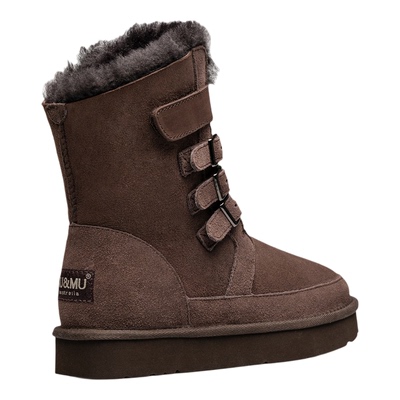 AUMU经典时尚羊皮毛一体雪地靴