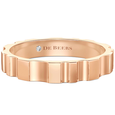 DeBeersRVL玫瑰金戒指