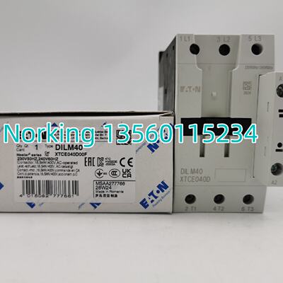 议价EATON伊顿穆勒 接触器DILM40全新原装XTCE040D 进口230V现货