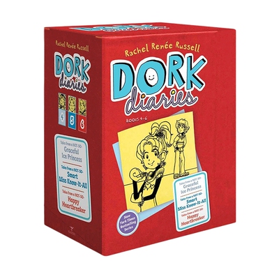 英文原版 Dork Diaries Box Set Books 4-6 多克日记 4-6 英文版 进口英语原版书籍儿童图书