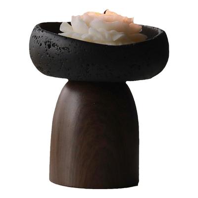 大豆蜡花朵蜡烛家用香薰蜡烛礼盒摆件小众订婚生日礼物山茶花蜡烛