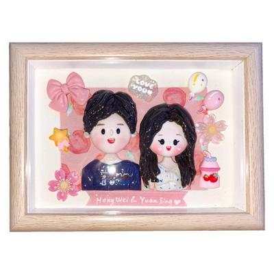 软陶人偶定制粘土生日礼物送女生