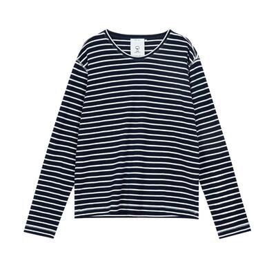 kleeklee环保棉薄鱼鳞长袖T恤