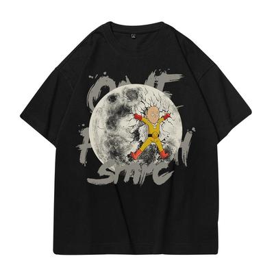 一拳超人日系港风潮流男老师t恤