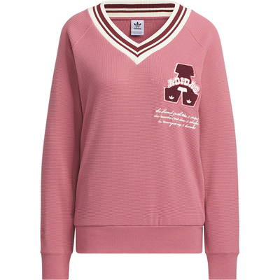 阿迪达斯女士宽松印花时尚卫衣