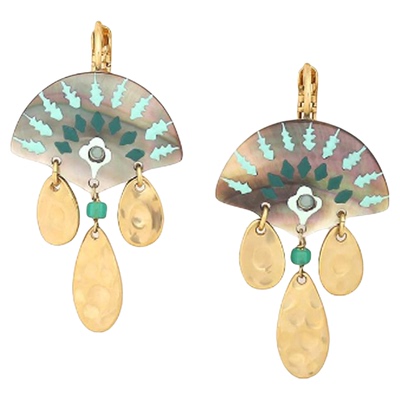 法国品牌Franck Herval YOKO系列耳针 古典优雅耳饰