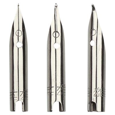 英雄钢笔笔尖专用359 1060 1021 007 6006学生明尖通用6177A钢笔尖 616 329 0.38mmd晨光毕加索笔尖收纳盒装