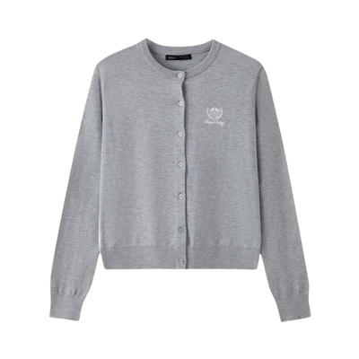 SPAO秋季新品时尚刺绣针织开衫