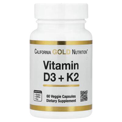 CGN加州黄金维生素D3+K2中老年骨骼健康牙齿帮助血管心脏呵护